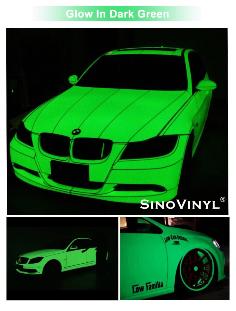 Glow in The Dark Photoluminescent Film Vinyl Wrap Car - Sino Car Film